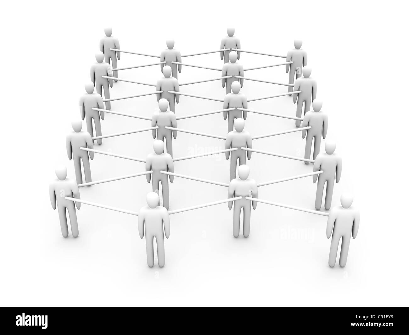 Connected people Black and White Stock Photos & Images - Alamy