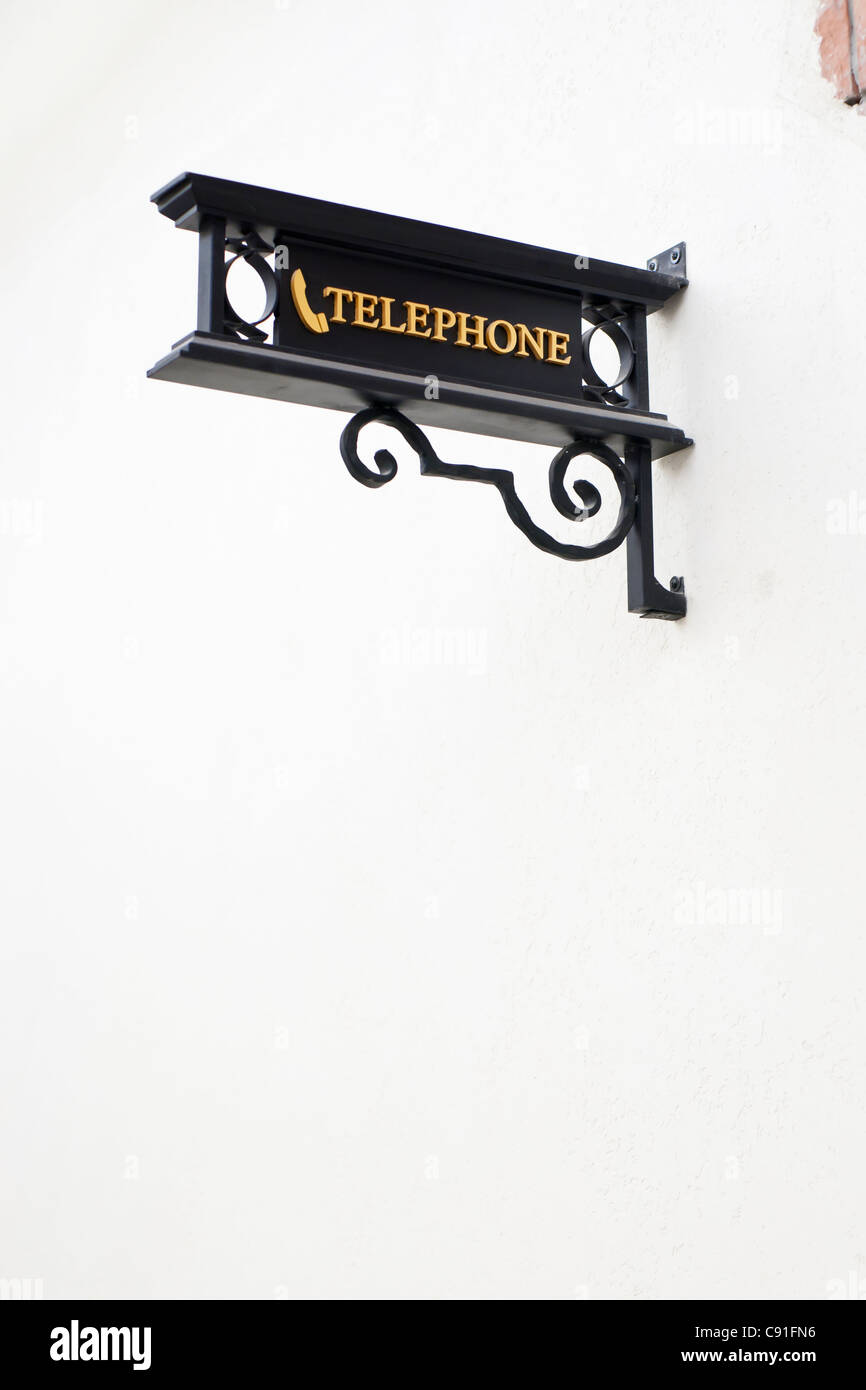 Public telephone sign hi-res stock photography and images - Alamy