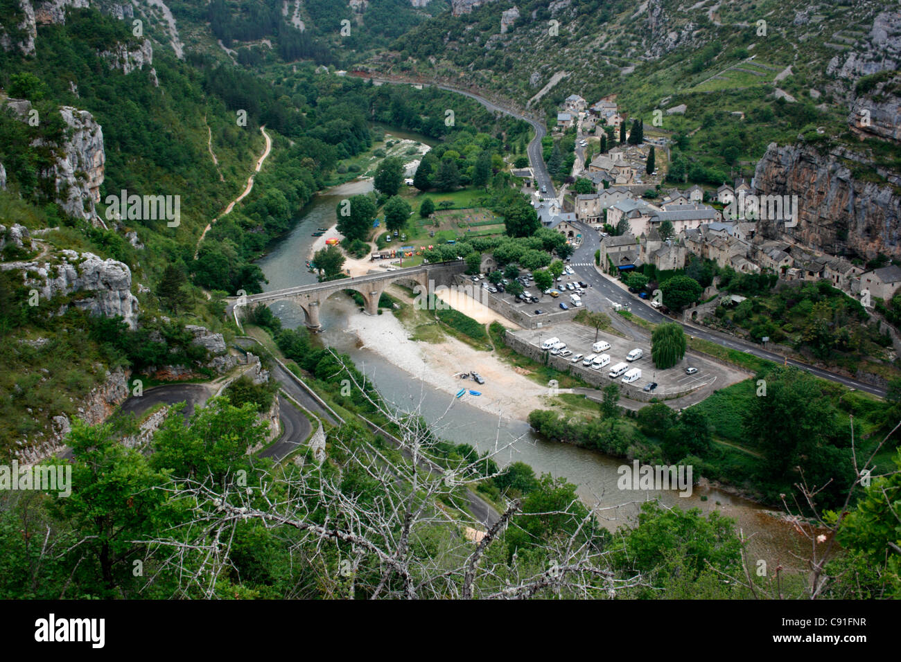 La Malene is a village in the Gorges du Tarn famous for its boatmen on ...