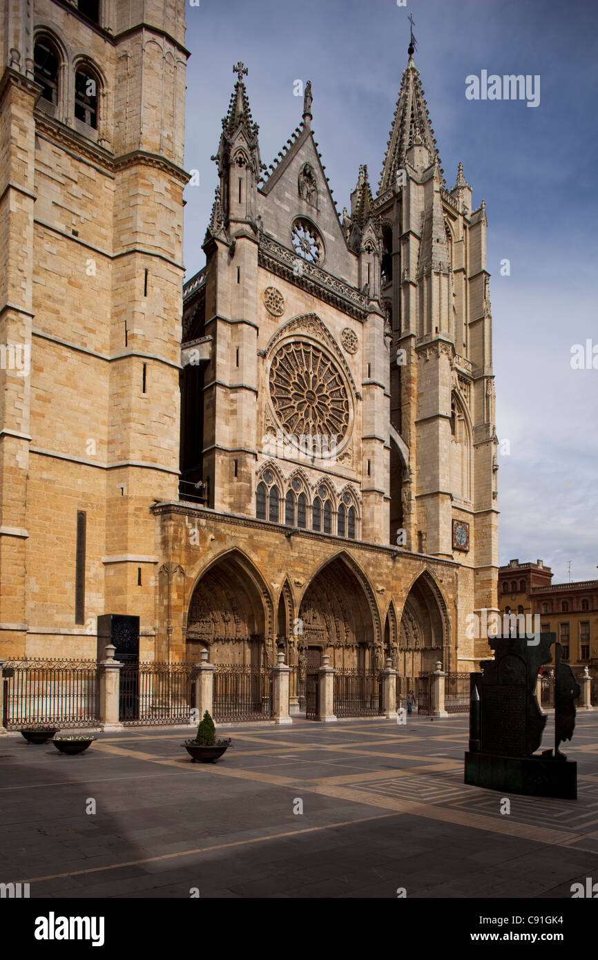 The cathedral Santa Maria de Regla Leon Province of Leon Old Castile ...