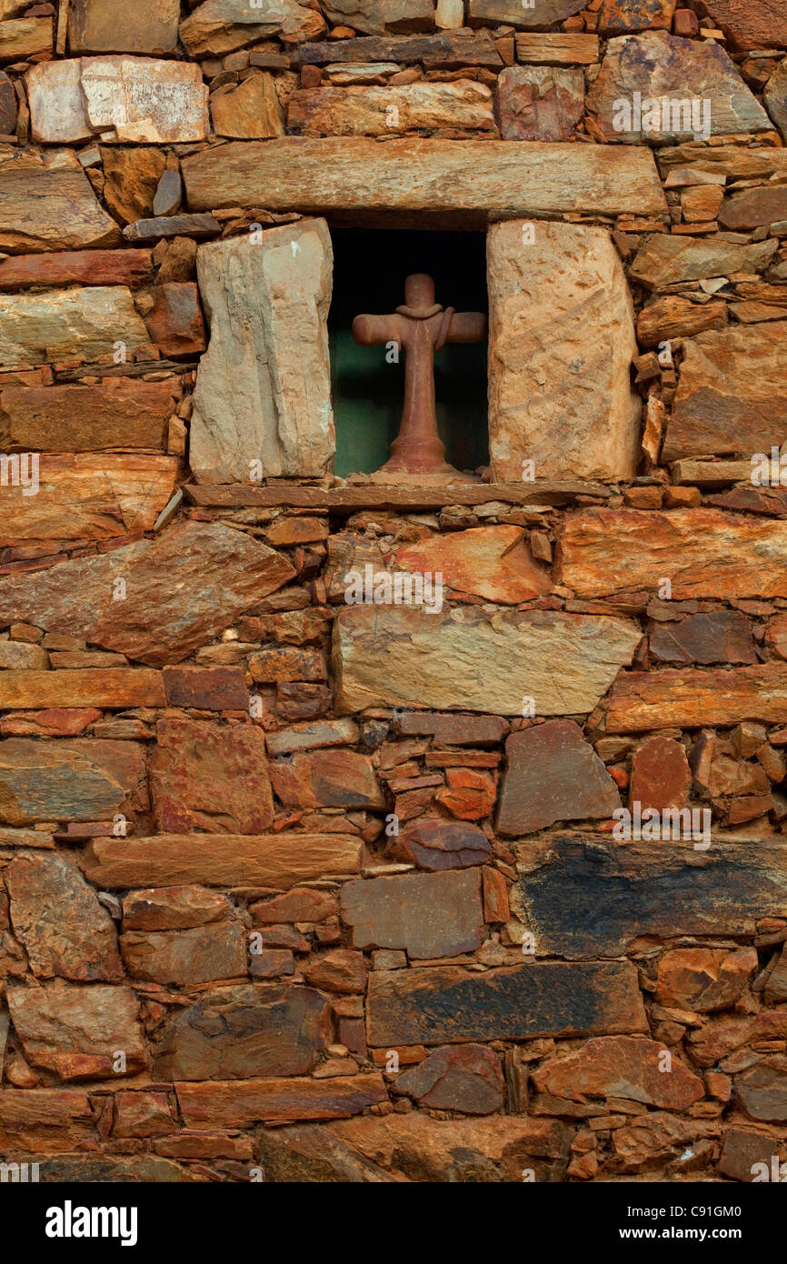 Cross in a window Castrillo de los Polvazares Province of Leon Old ...