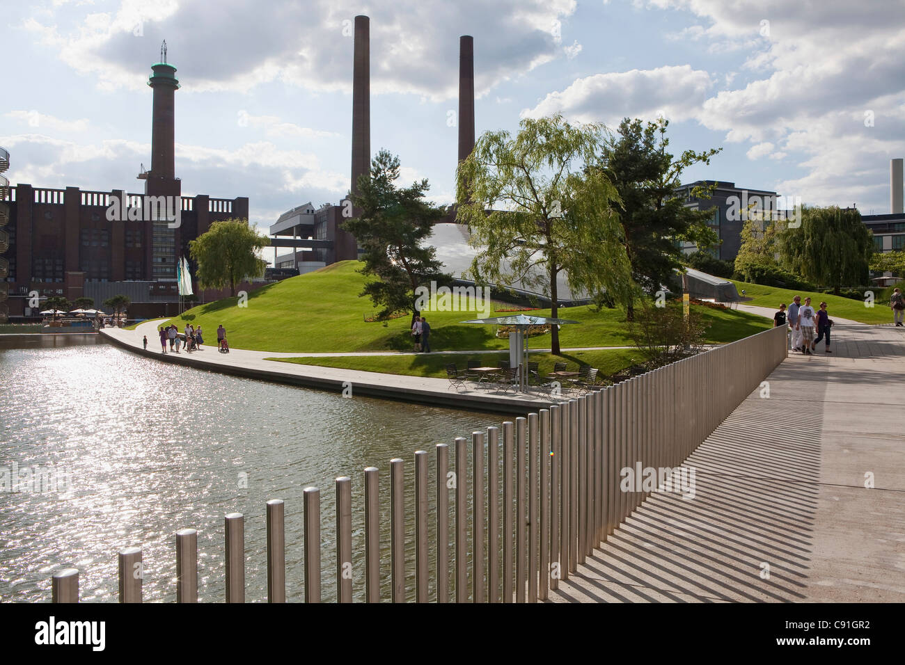 Park, VW Autostadt, Wolfsburg, Lower Saxony, Germany Stock Photo - Alamy