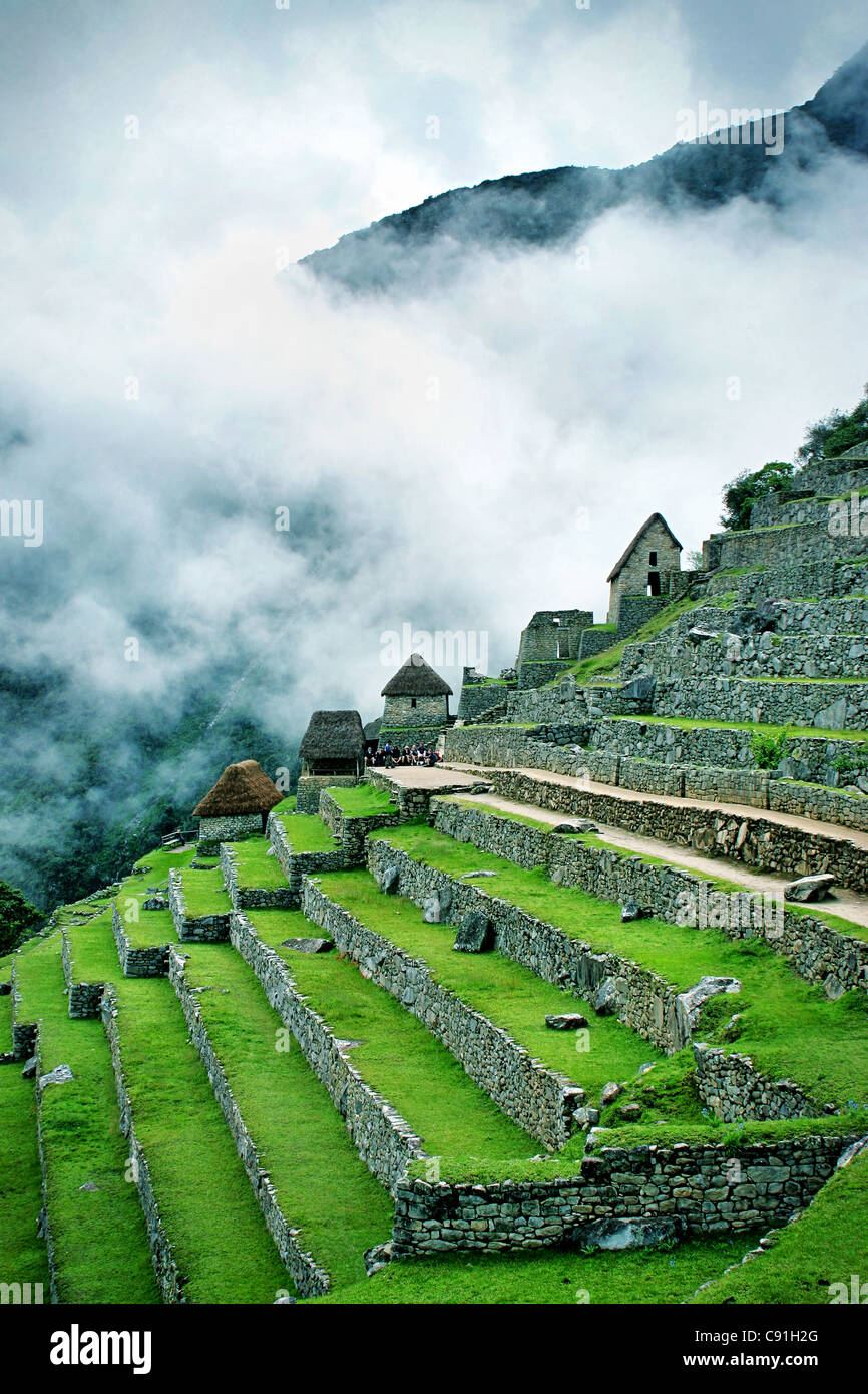 Village on the Inca Trail Peru Stock Photo - Alamy