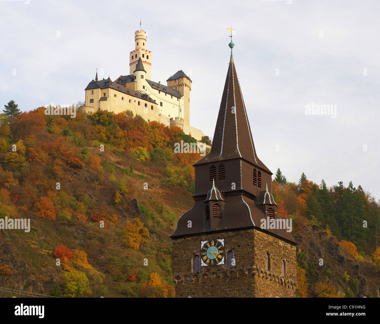 The Marksburg (castle) Braubach Cultural Heritage of the World: Oberes ...