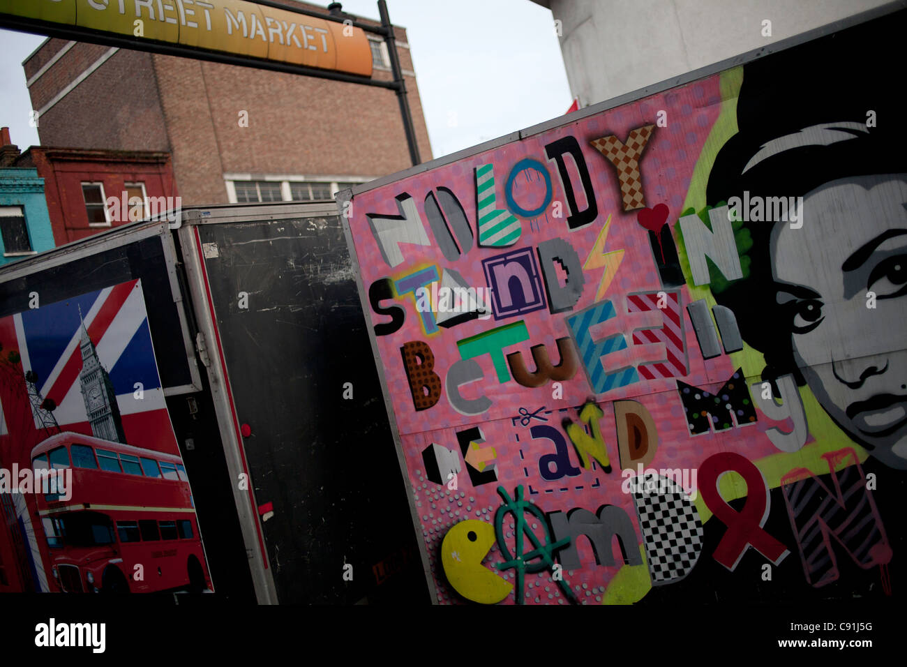 Camden Town is a popular area with visitors to street markets and there ...