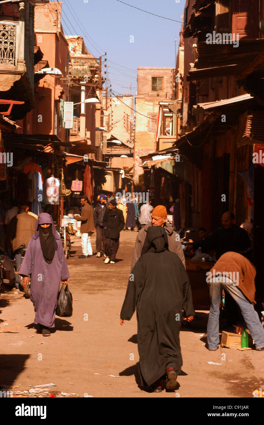 street scenery in Marrakech, Morocco, Africa Stock Photo - Alamy