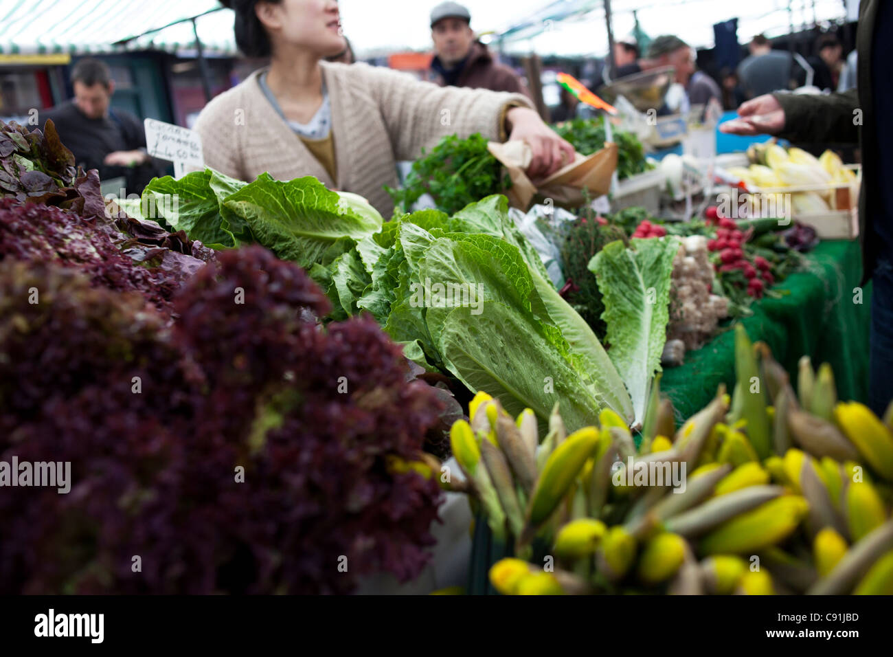 Broadway Market in Hackney is a busy and popular street market, for ...