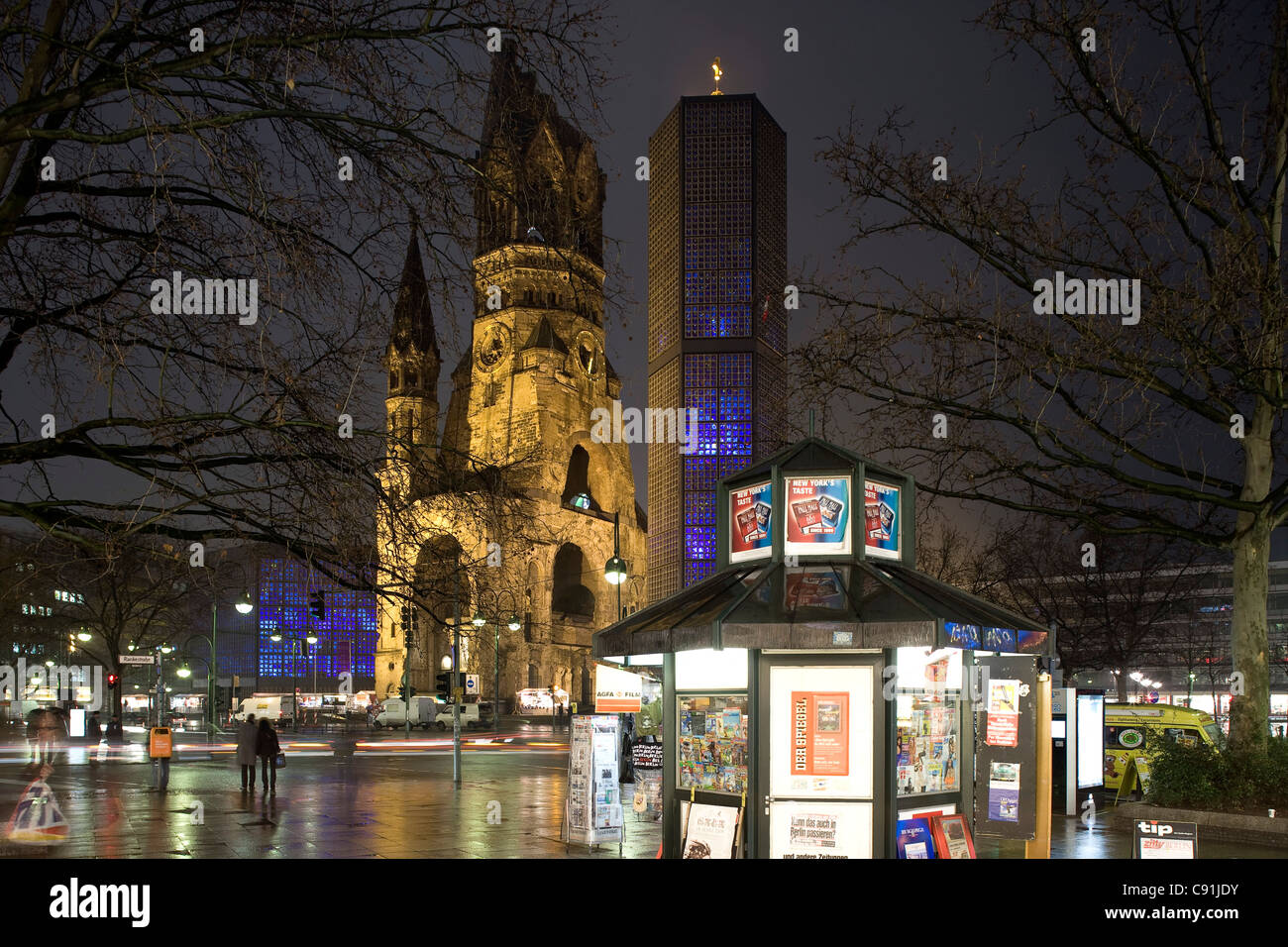 Kaiser Wilhelm Memorial Church, Breitscheidplatz, Berlin Mitte, Berlin ...