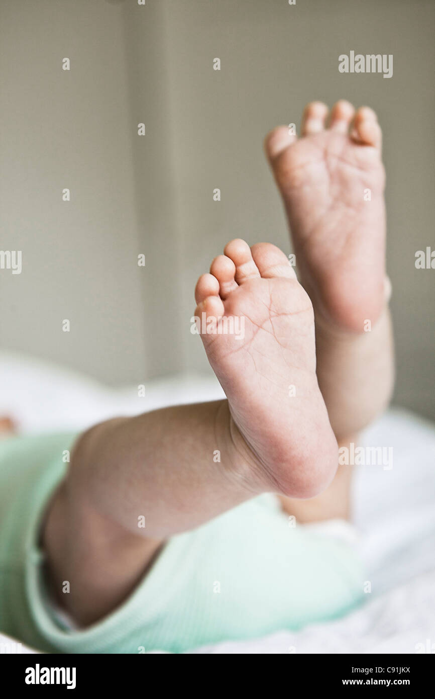 Close up of infant's feet Stock Photo - Alamy