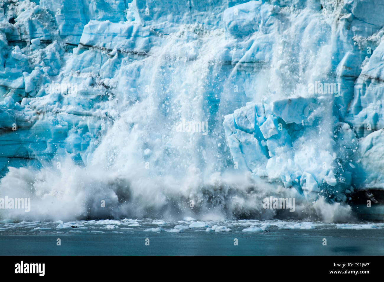 Ice falling glacier hi-res stock photography and images - Alamy