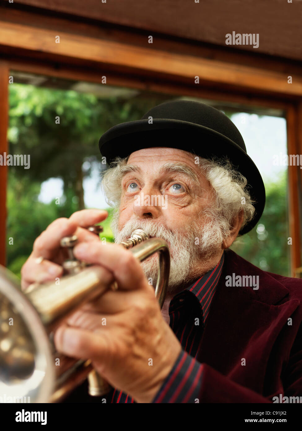 Man playing trumpet hi-res stock photography and images - Alamy