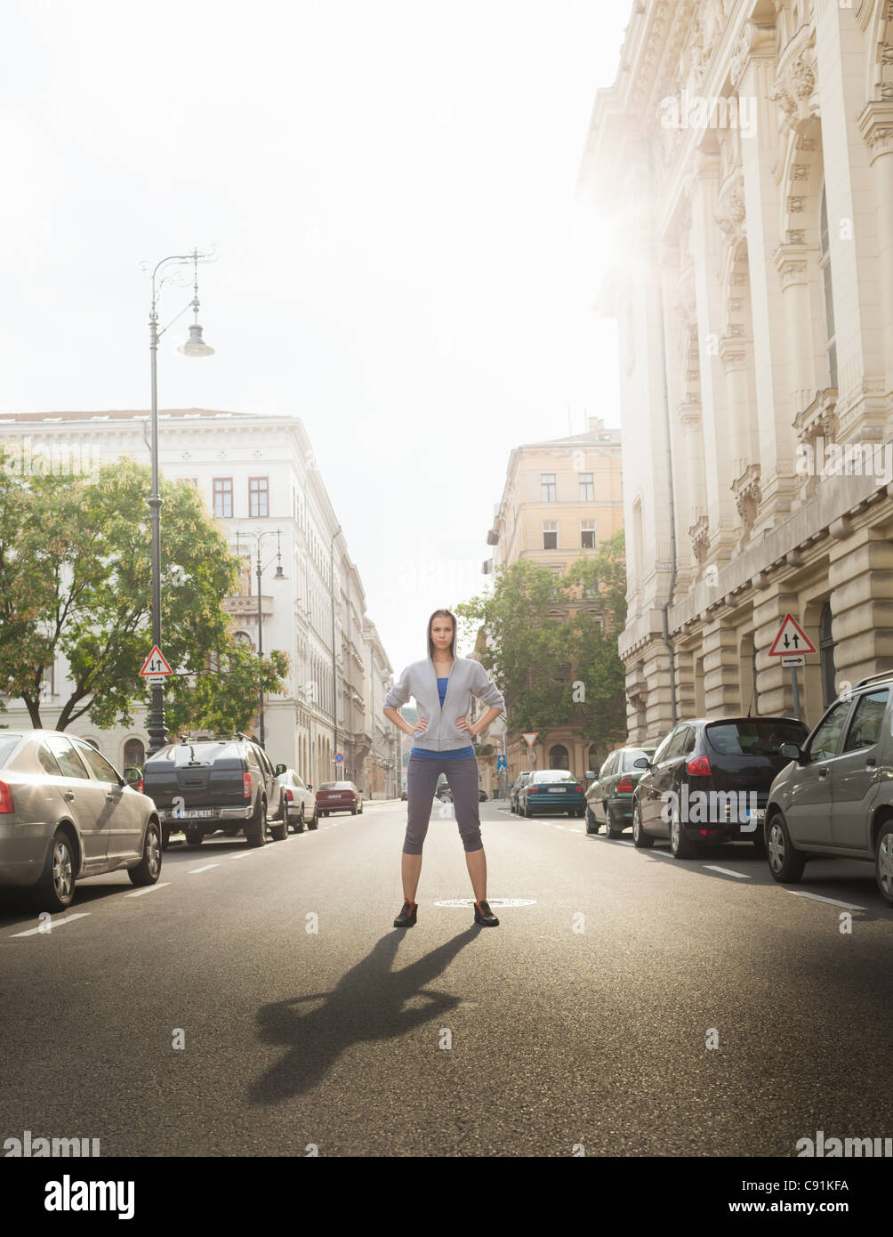 Female out and about on the street hi-res stock photography and images ...