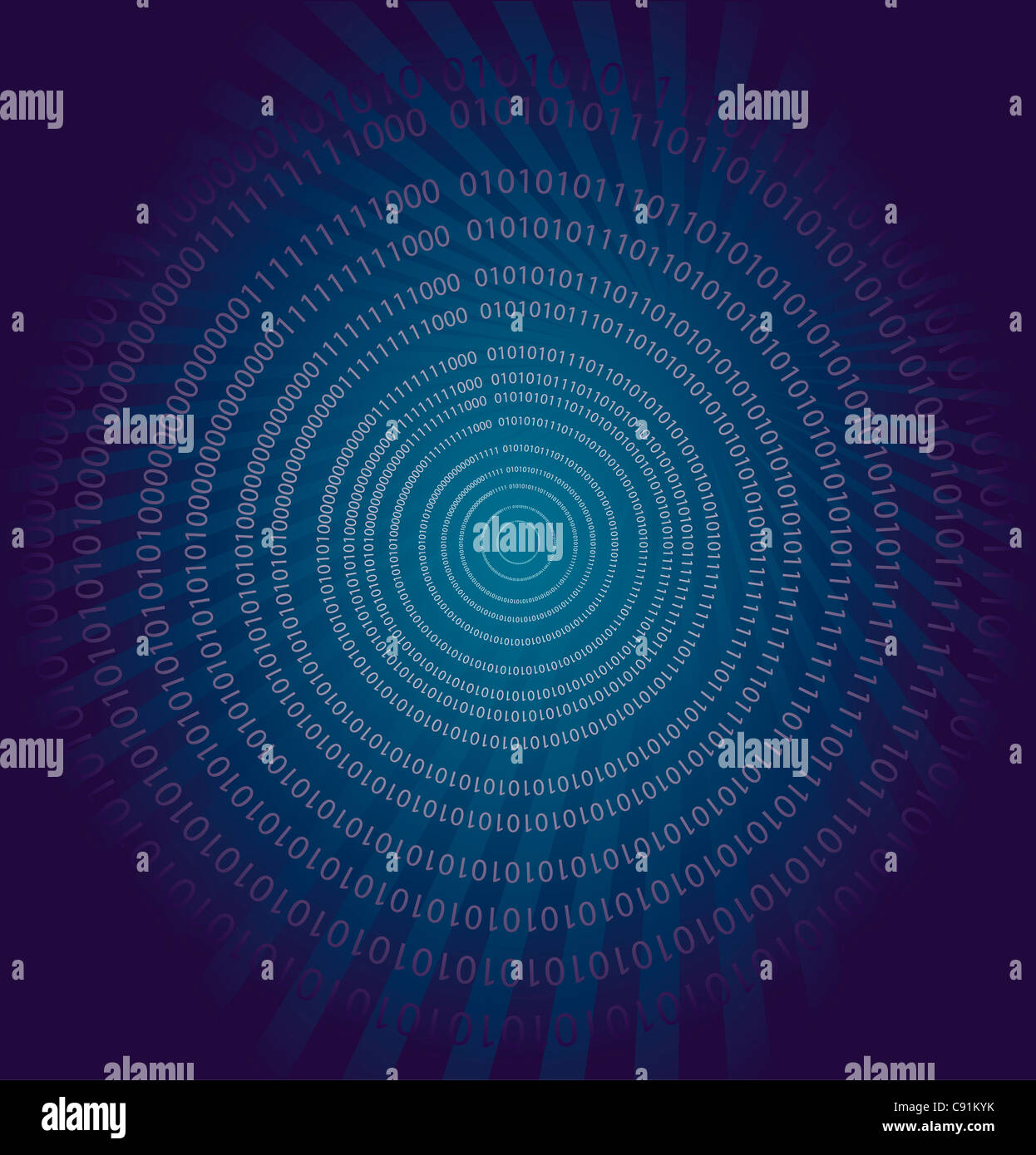 Vector background with binary data Stock Photo - Alamy