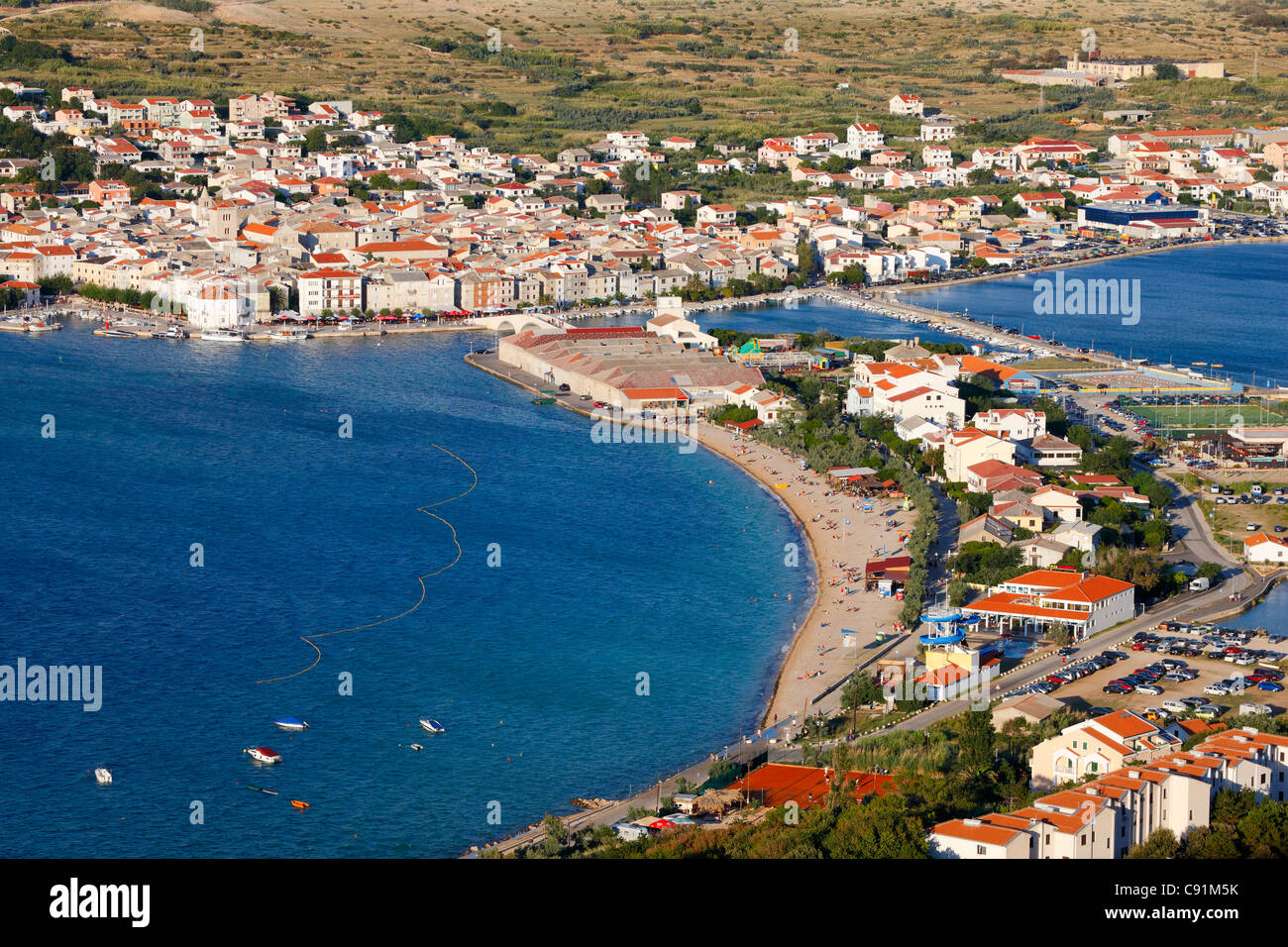 Pag town, Croatia Stock Photo - Alamy