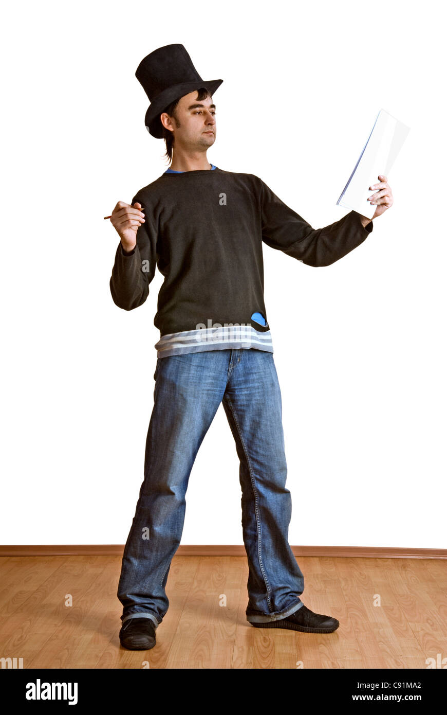 author stays and writes his literary work Stock Photo - Alamy