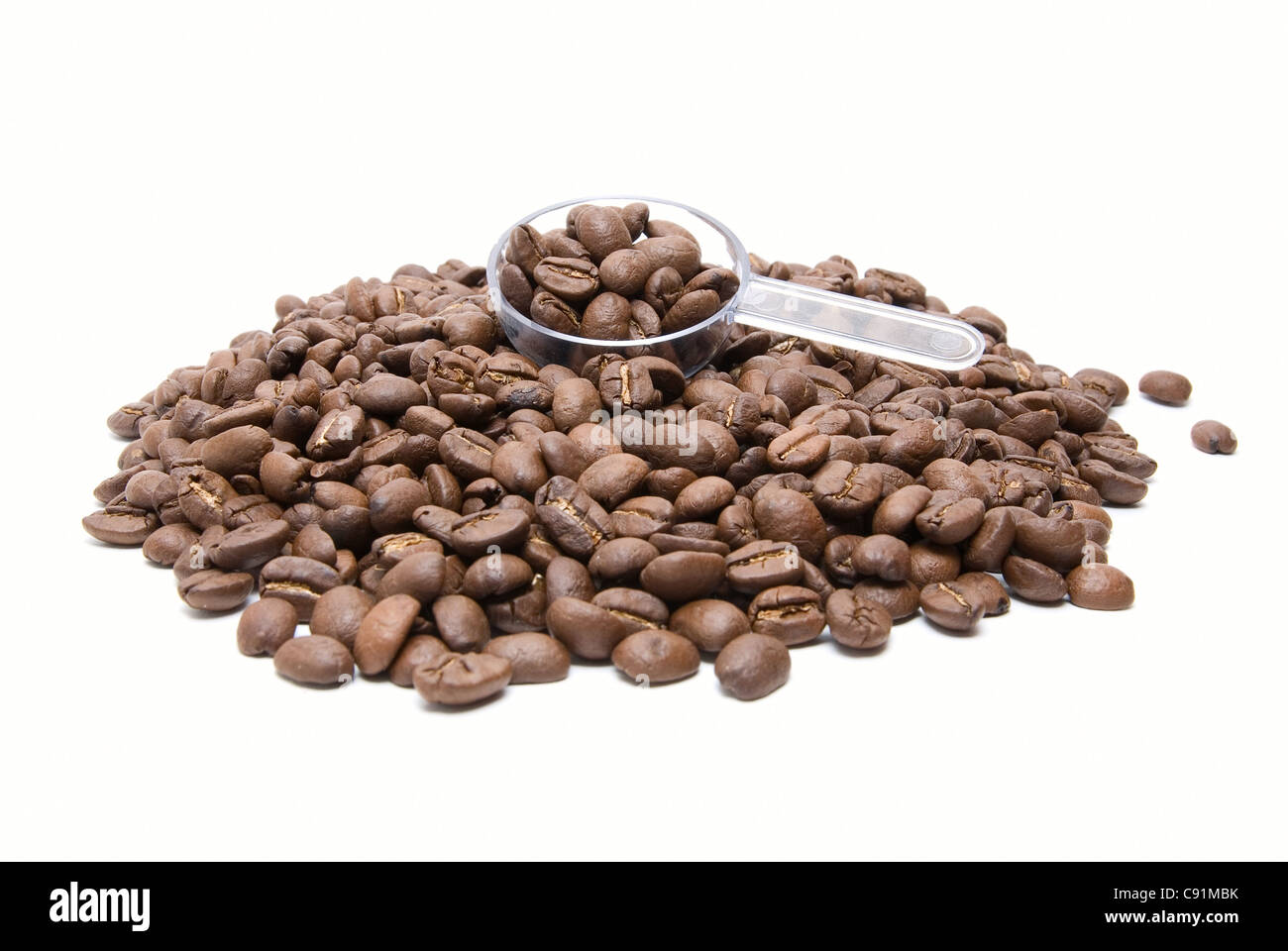 Coffee beans isolated on white Stock Photo - Alamy