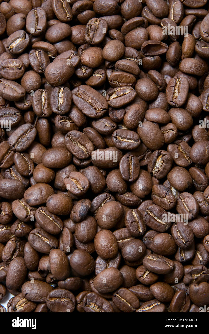 Close up of group coffee beans Stock Photo - Alamy