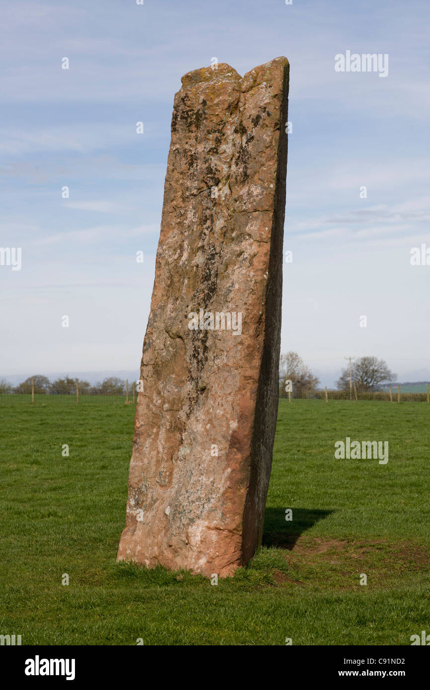 Long Meg and her daughters Little Salkeld Penrith Lake District Cumbria ...
