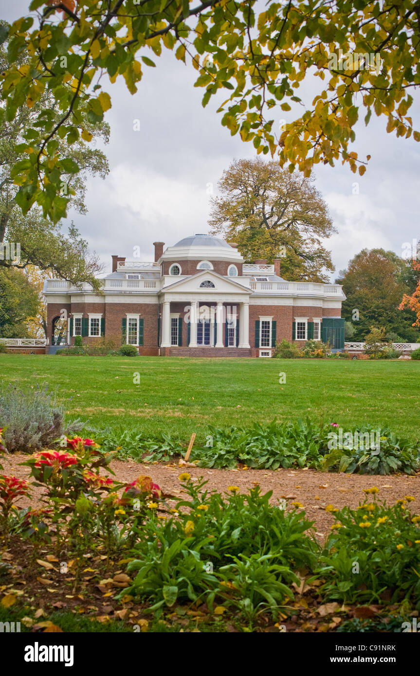 Thomas Jefferson's estate, Monticello, VA Stock Photo - Alamy