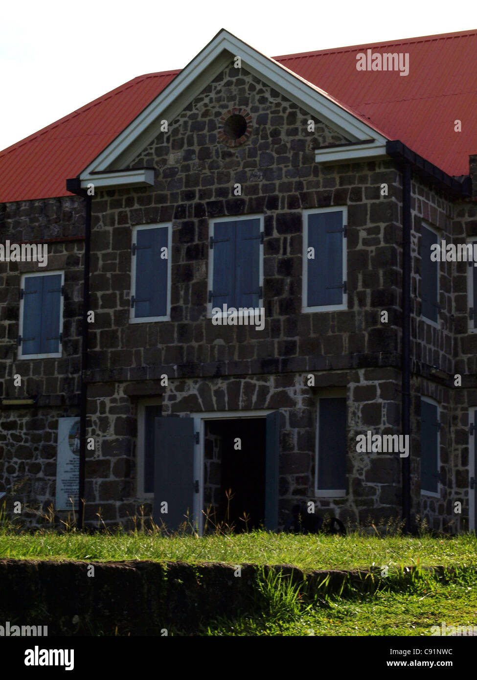 Entrance to Officer's Quarters Stock Photo - Alamy