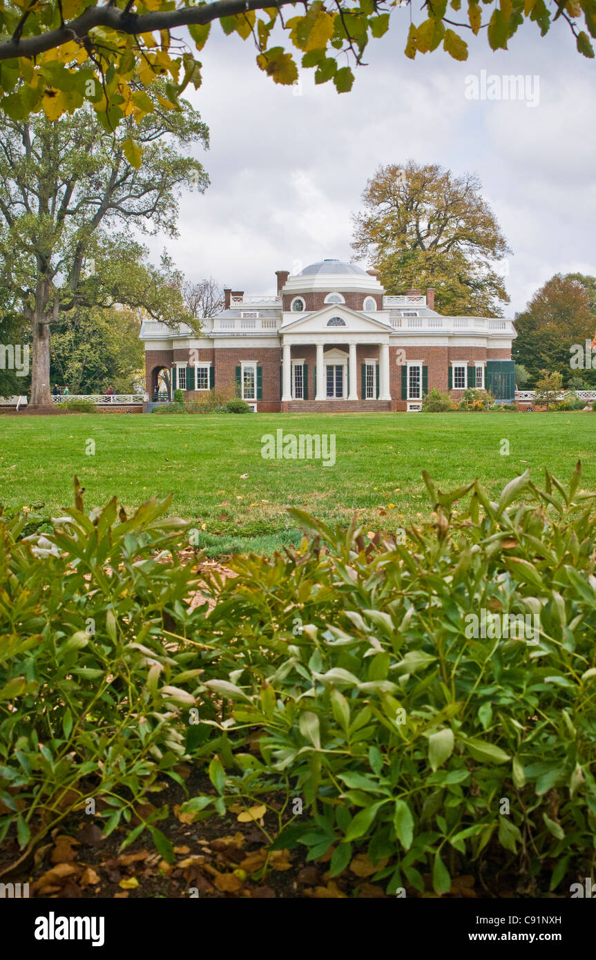 Thomas Jefferson's estate, Monticello, VA Stock Photo - Alamy