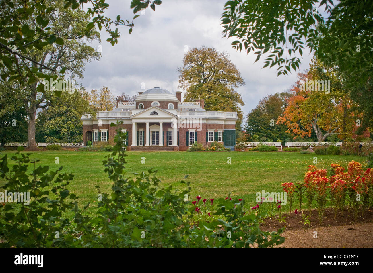 Thomas Jefferson's estate, Monticello, VA Stock Photo - Alamy