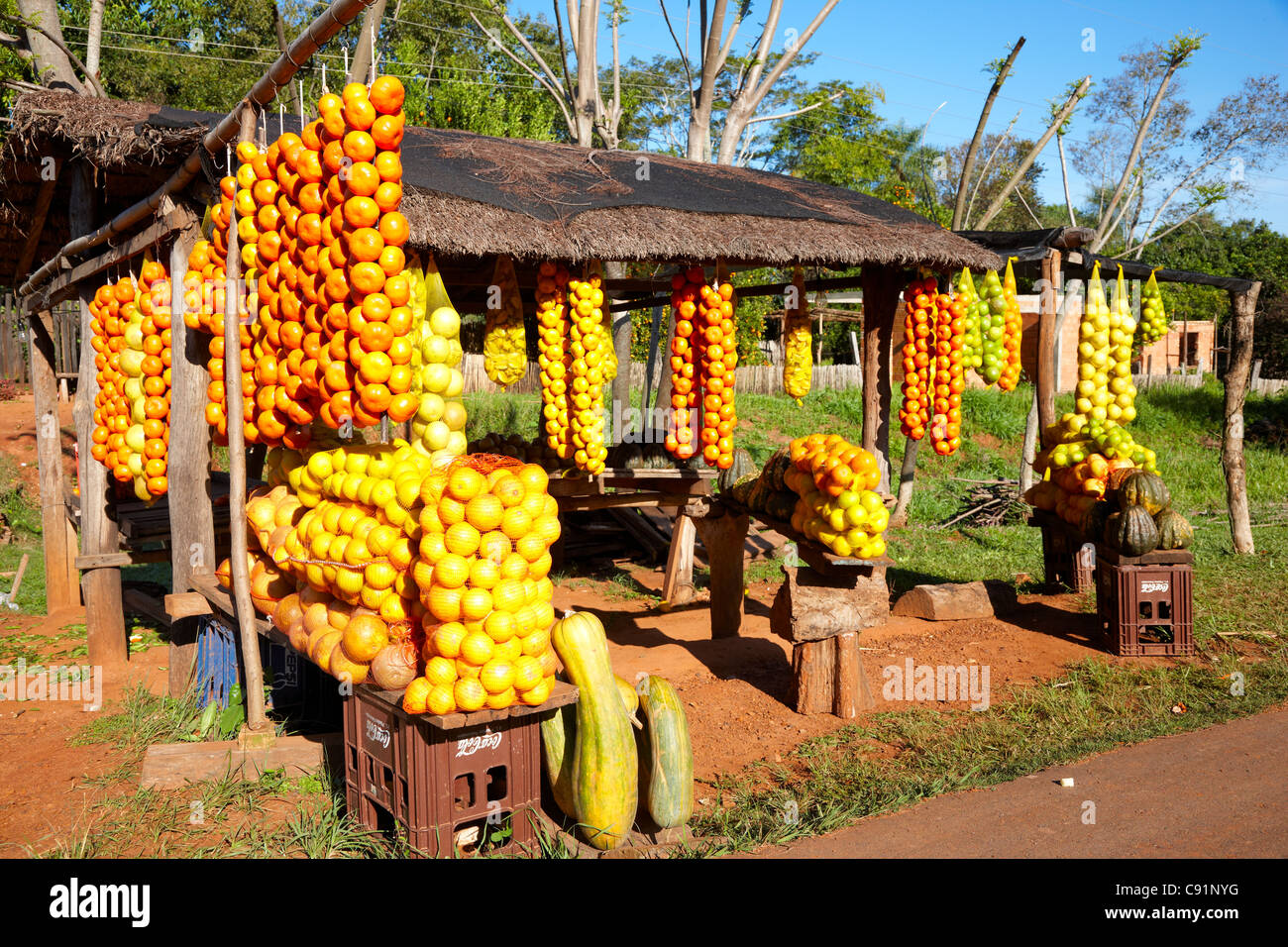 Fruit stall, Paraguay, South America Stock Photo - Alamy