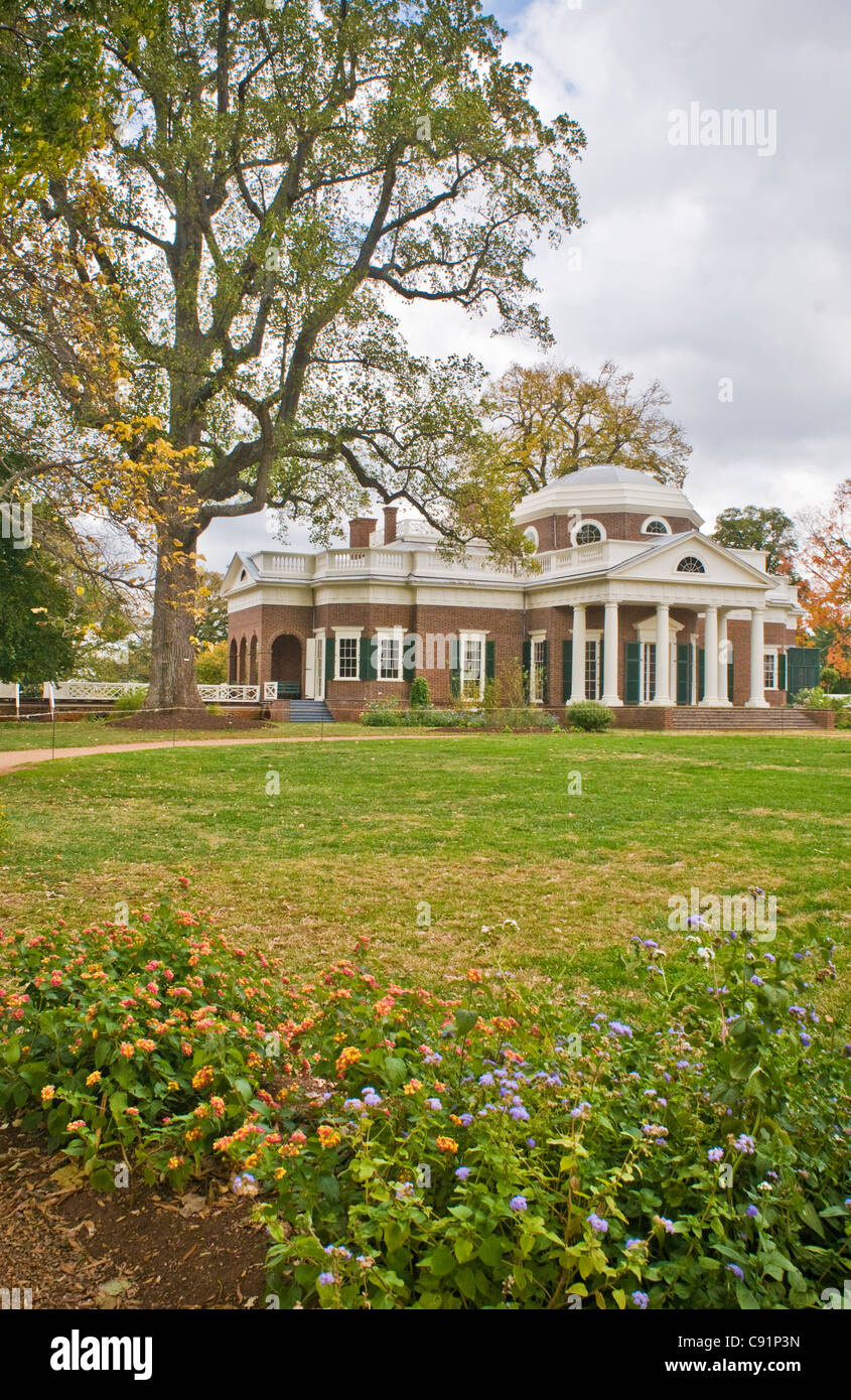 Thomas Jefferson's estate, Monticello, VA Stock Photo - Alamy