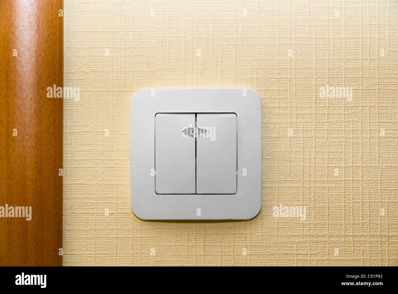 Electrical light wall switch. Western-style renovation Stock Photo - Alamy