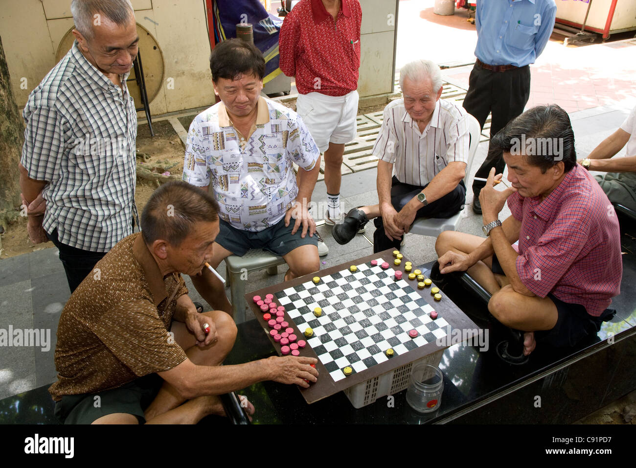 People Playing Checkers