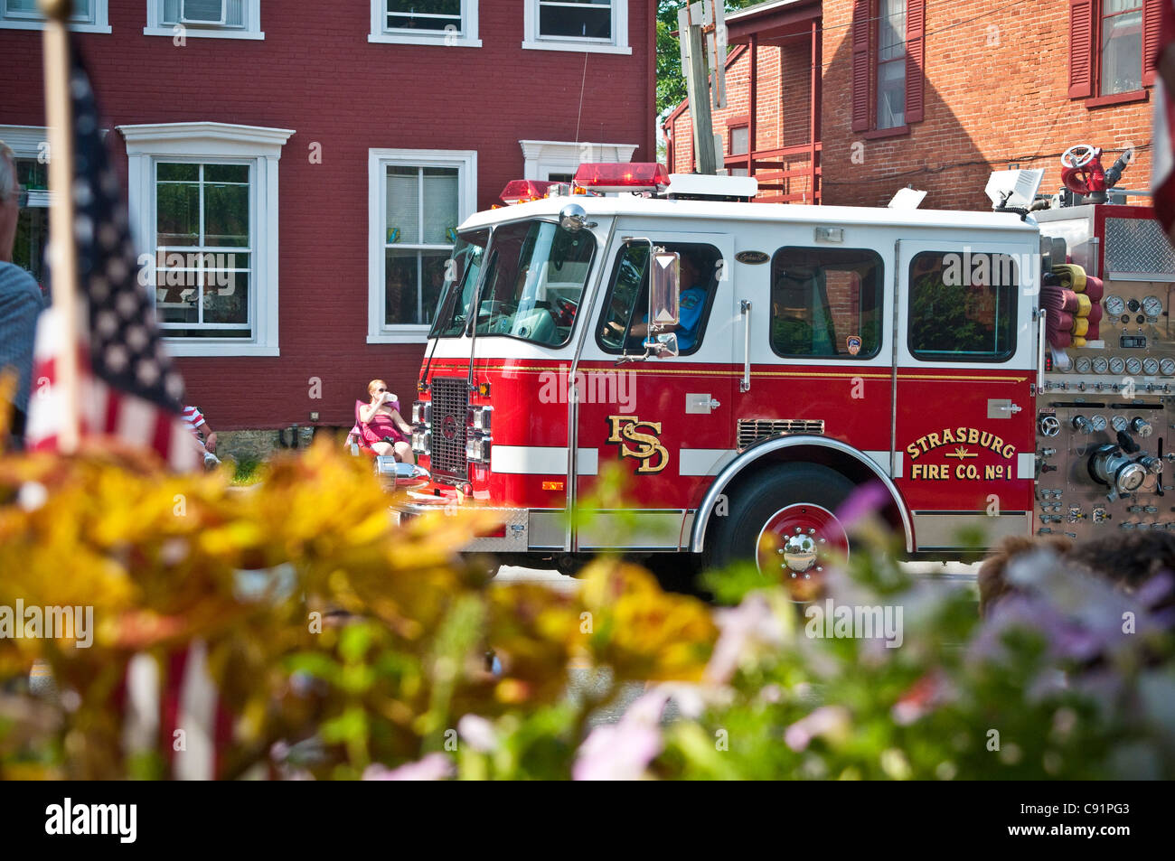 Fire truck at pride parade hi-res stock photography and images - Alamy