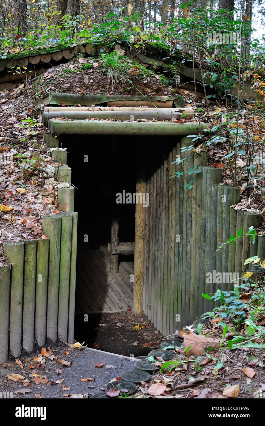 Entrance of cagna, WW2 hideout of Belgian maquisards resistance ...