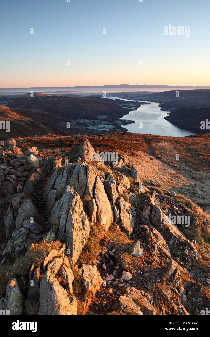 The Summit of Sheffield Pike with Ullswater and the Distant Pennines in ...