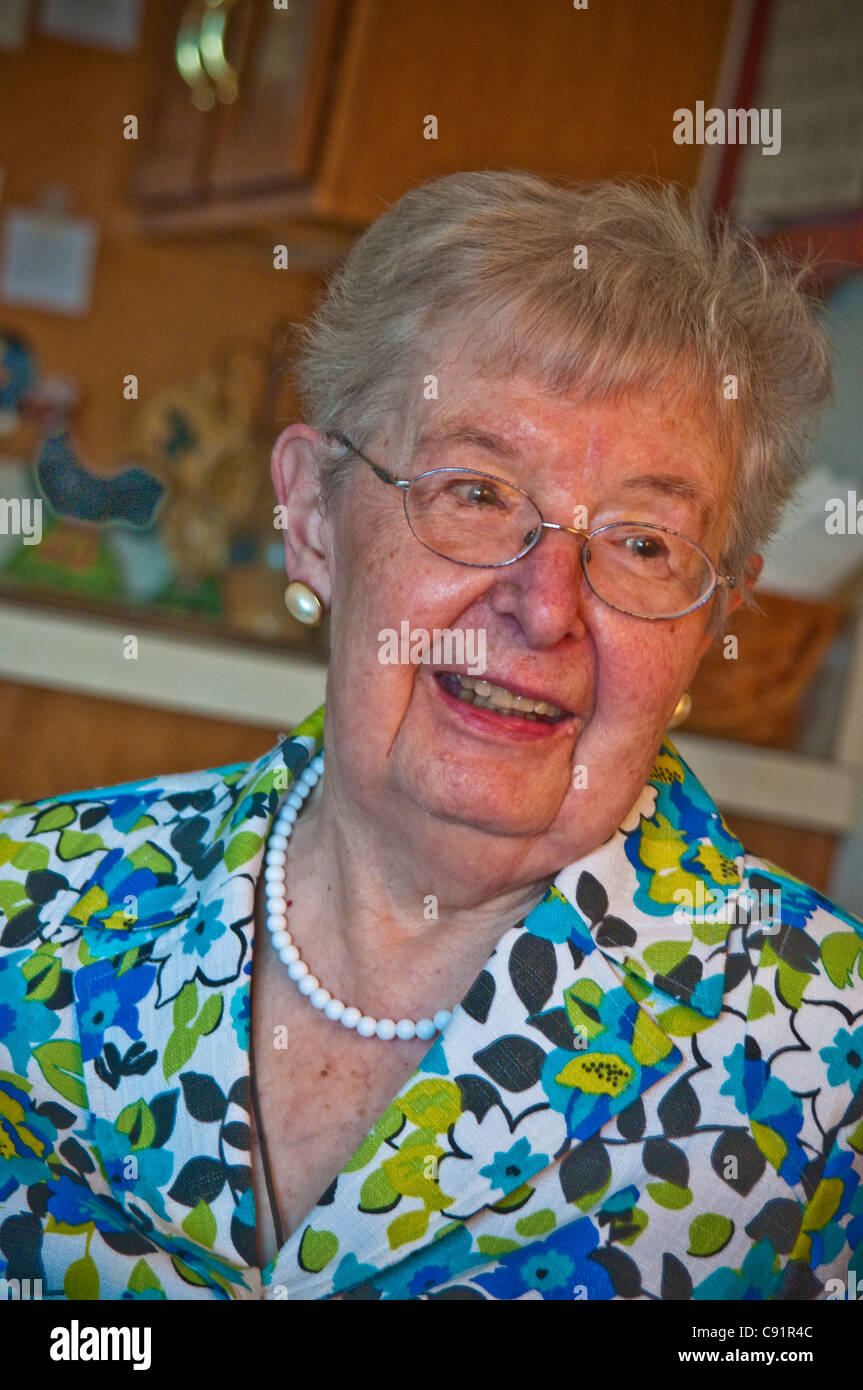 Female, elderly woman in retirement home Stock Photo - Alamy