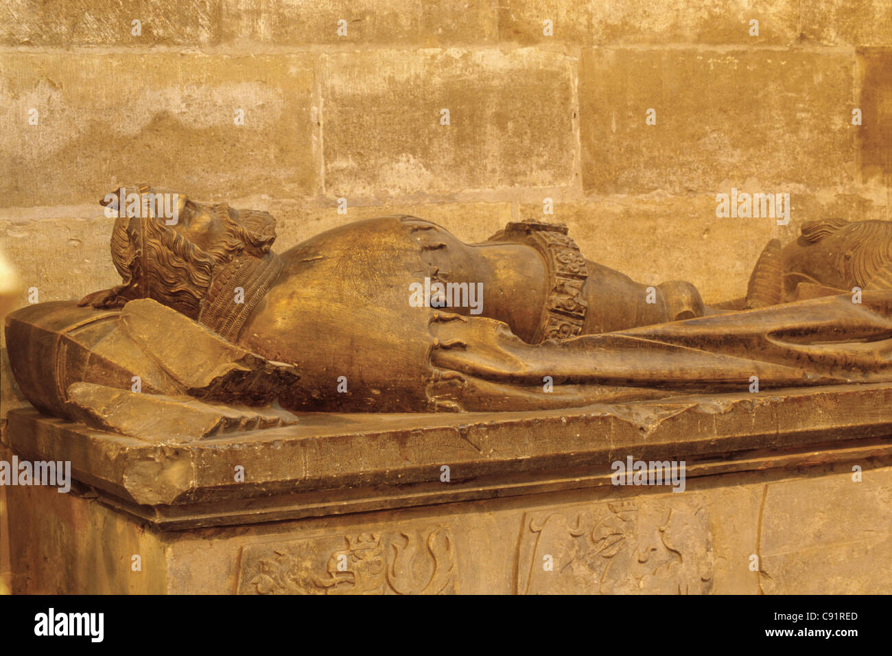 Tomb of King Ottokar II of Bohemia in St Vitus Cathedral in the Prague ...