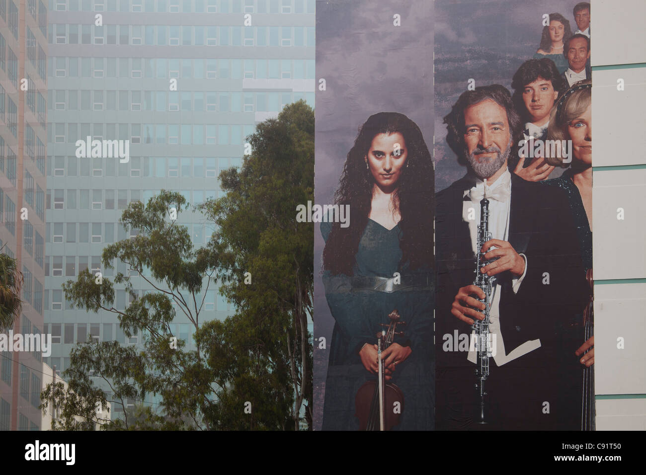 Mural of Philharmonic Orchestra, Los Angeles, California, United States ...