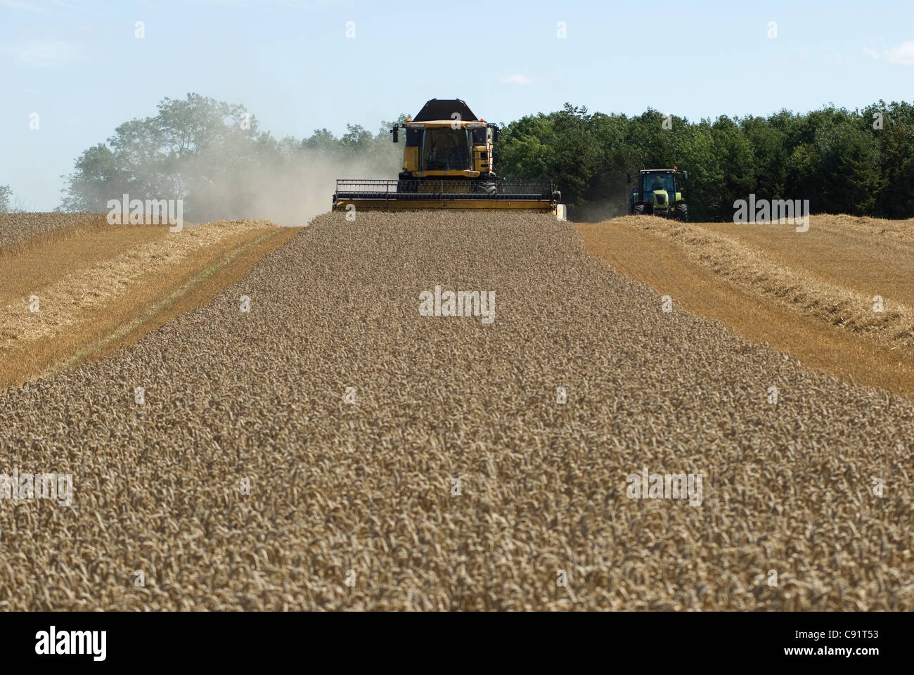 Grain thresher farm hi-res stock photography and images - Alamy