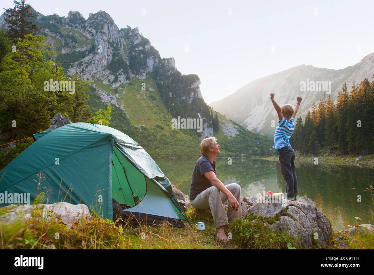 Barefoot vacation camping tent hi-res stock photography and images - Alamy