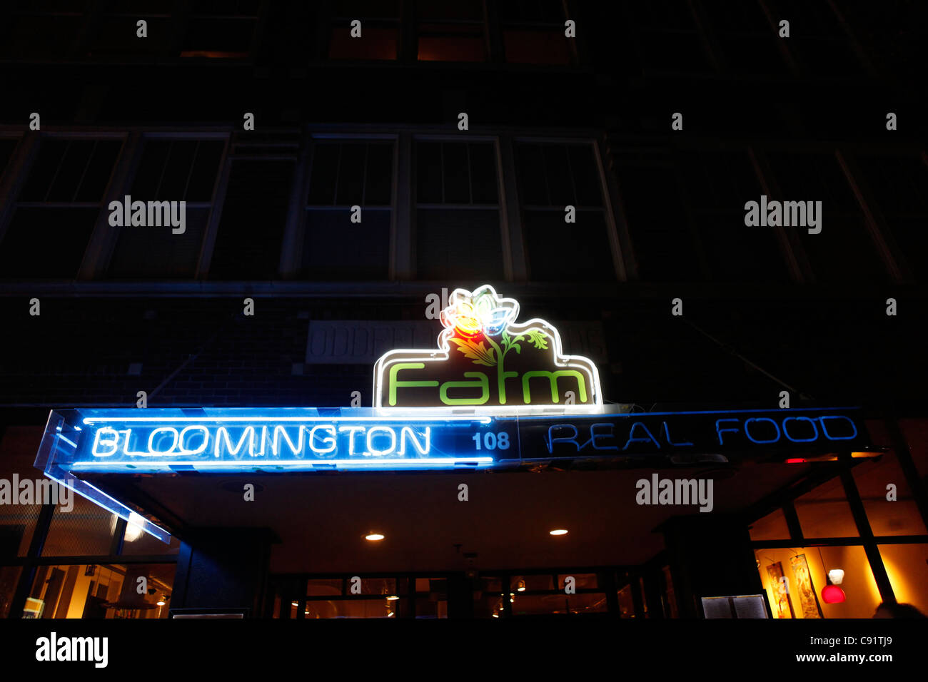 farm root cellar bar and lounge downtown bloomington night sign medium ...