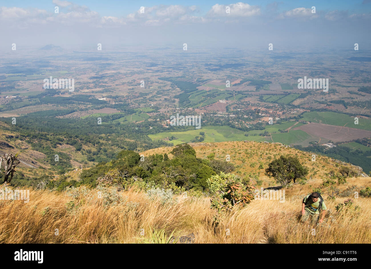 Views of southern Malawi and onward to Mozambique from the southern ...