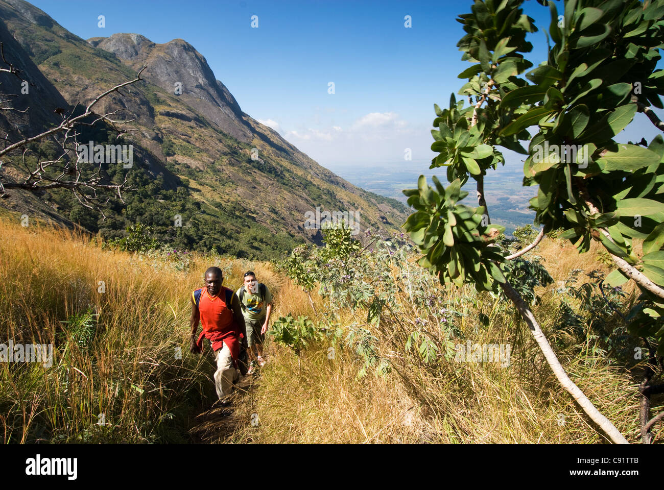 Views of southern Malawi and onward to Mozambique from the southern ...