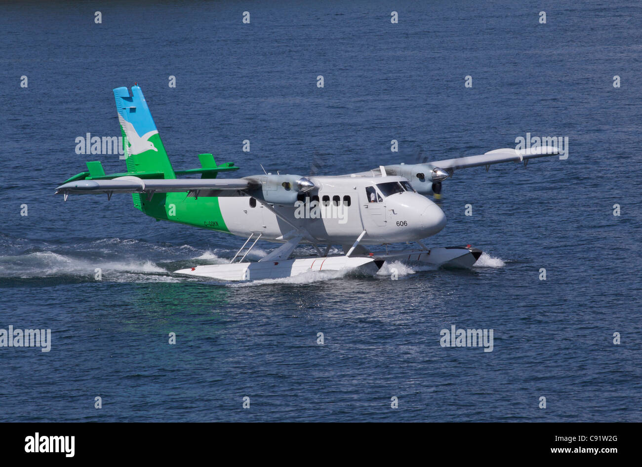 Float plane is a common way of getting around British Columbia islands ...