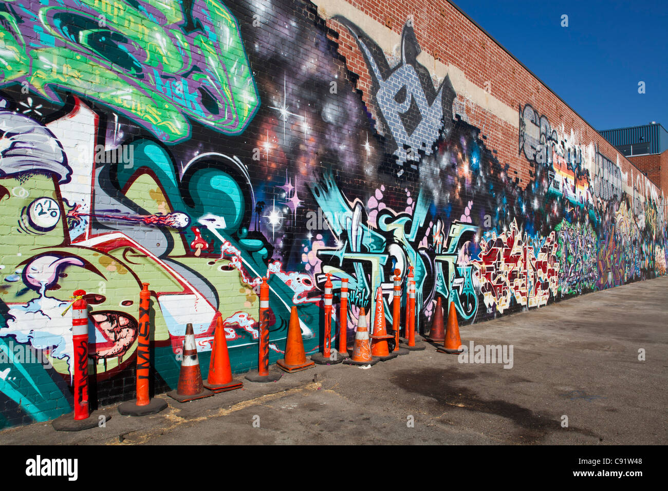 Graffiti, downtown LA, California, United States of America Stock Photo ...