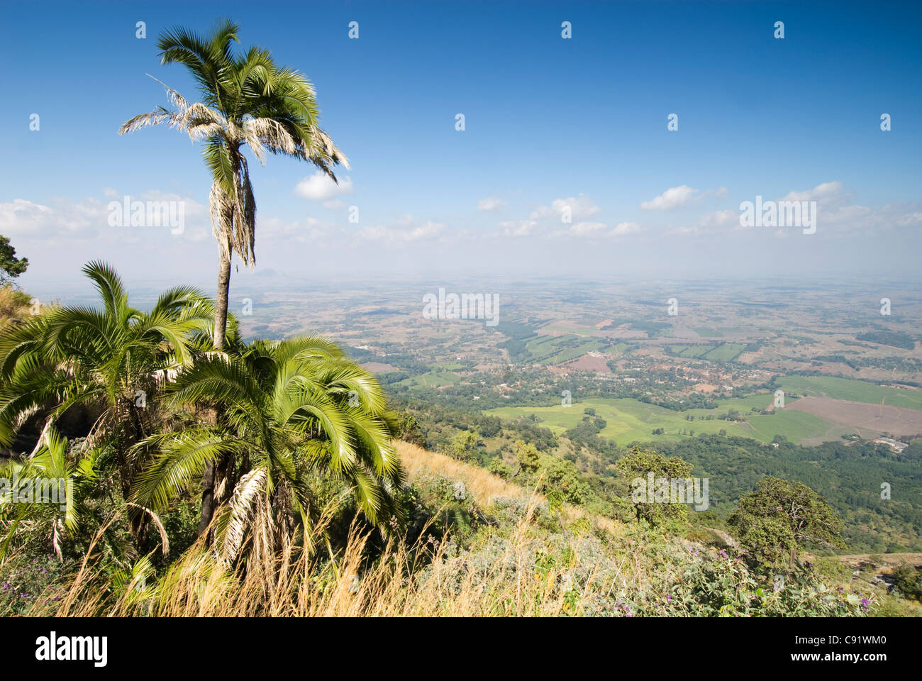 Views south into southern Malawi Mozambique from the Lichenya Plateau ...