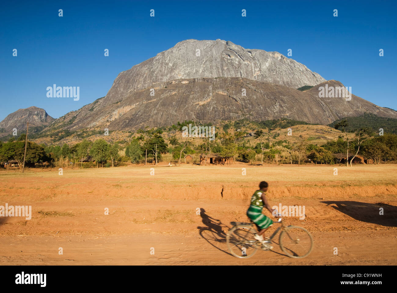 Mulanje Mountain's western cliffs, like Chambe Peak are impressive ...