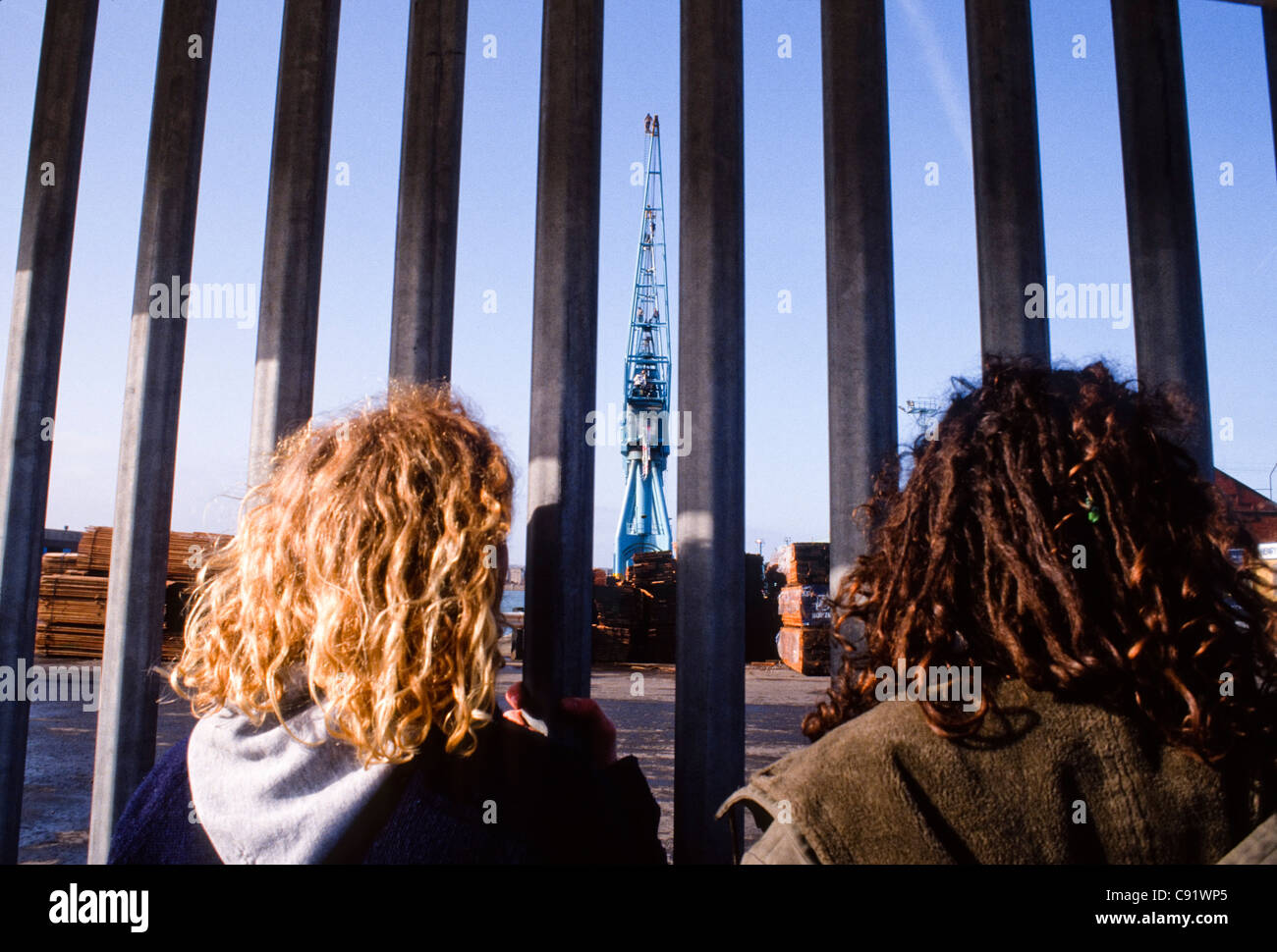 Earth First environmental protest against the importation of tropical ...