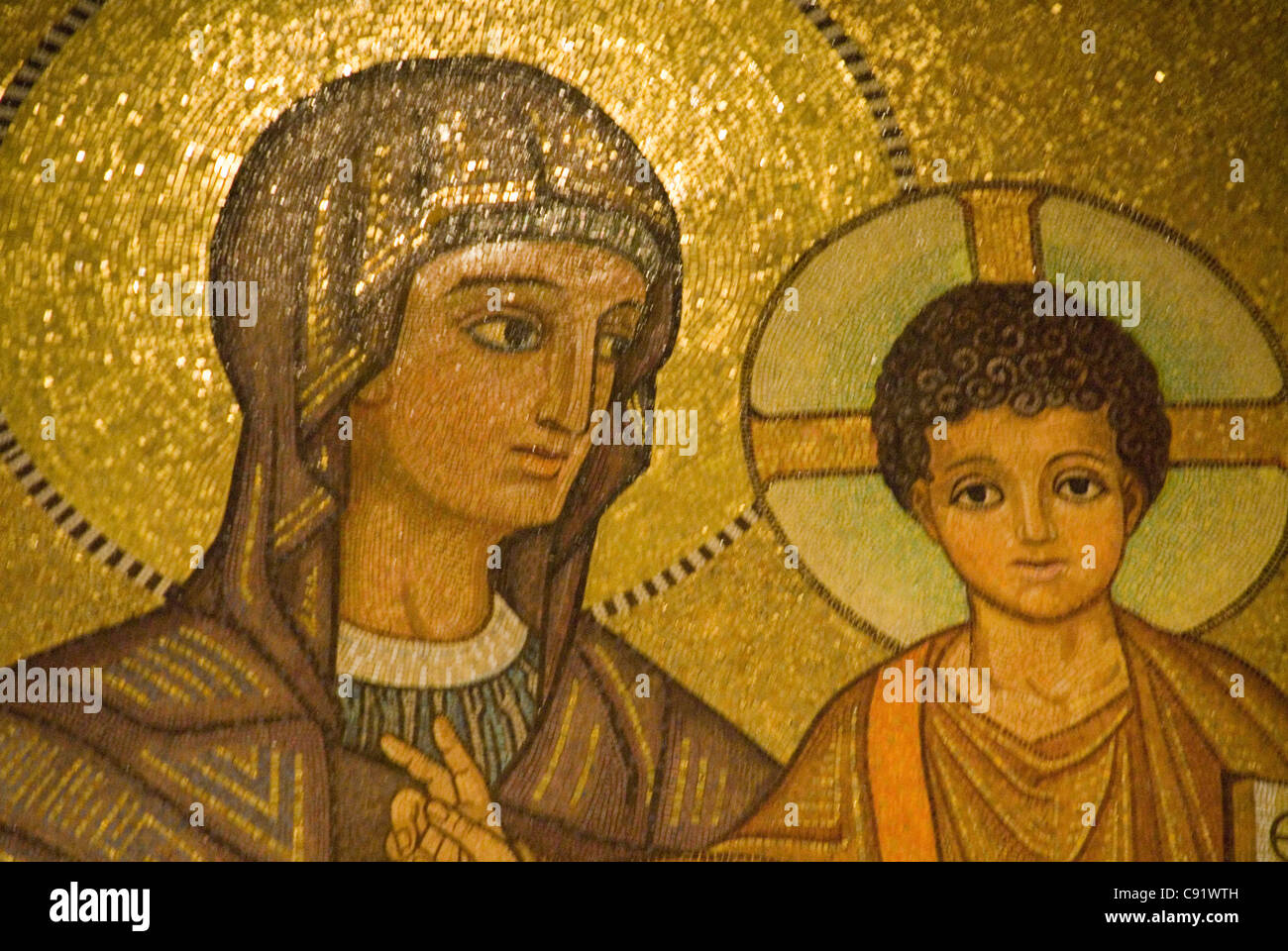 Theotokos, the Virgin Mary , with Jesus Stock Photo - Alamy