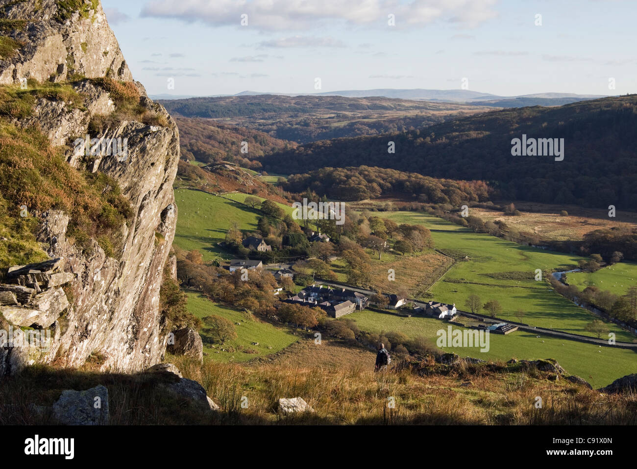 Conwy valley aerial hi-res stock photography and images - Alamy