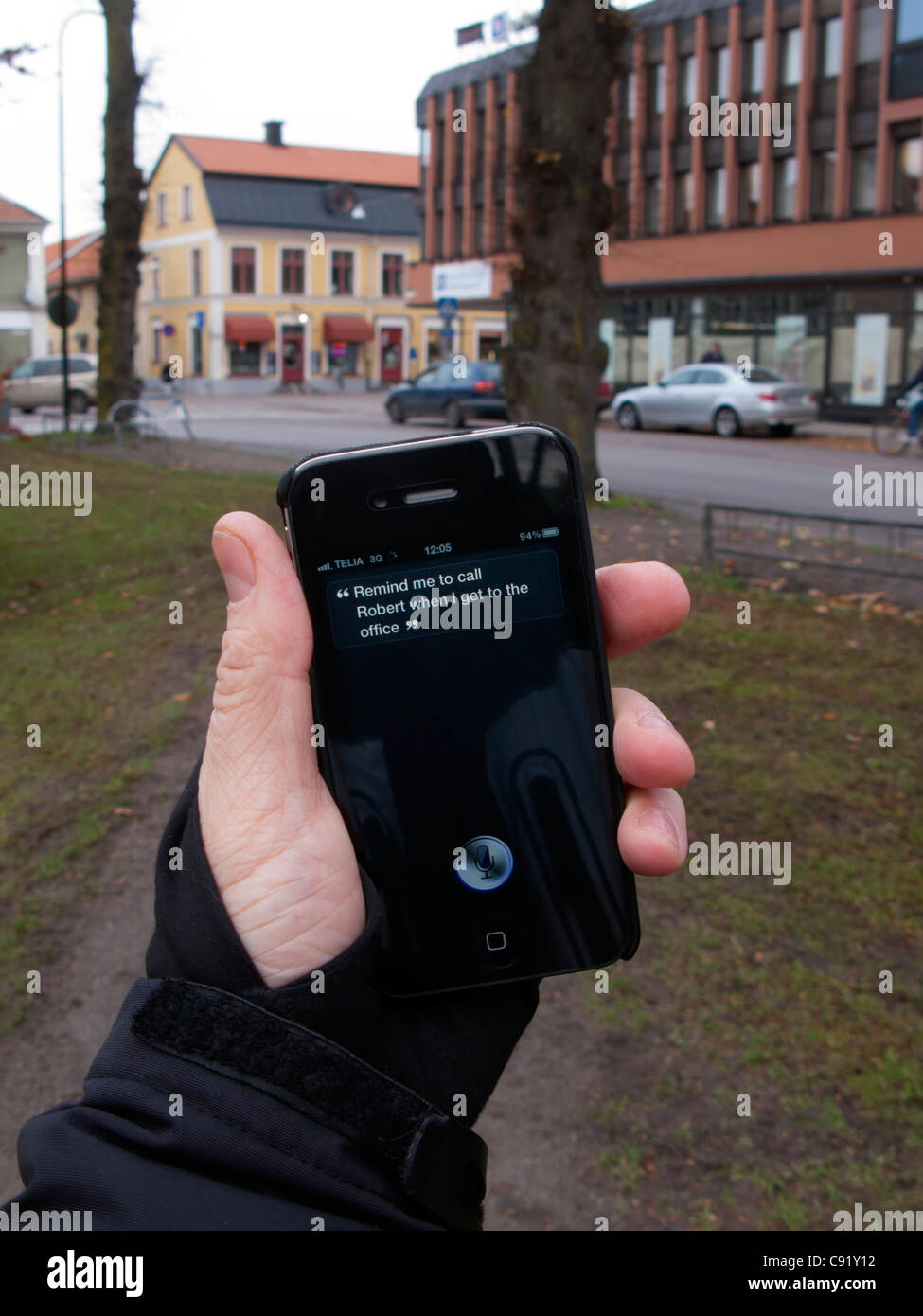 Voice control iphone hi-res stock photography and images - Alamy