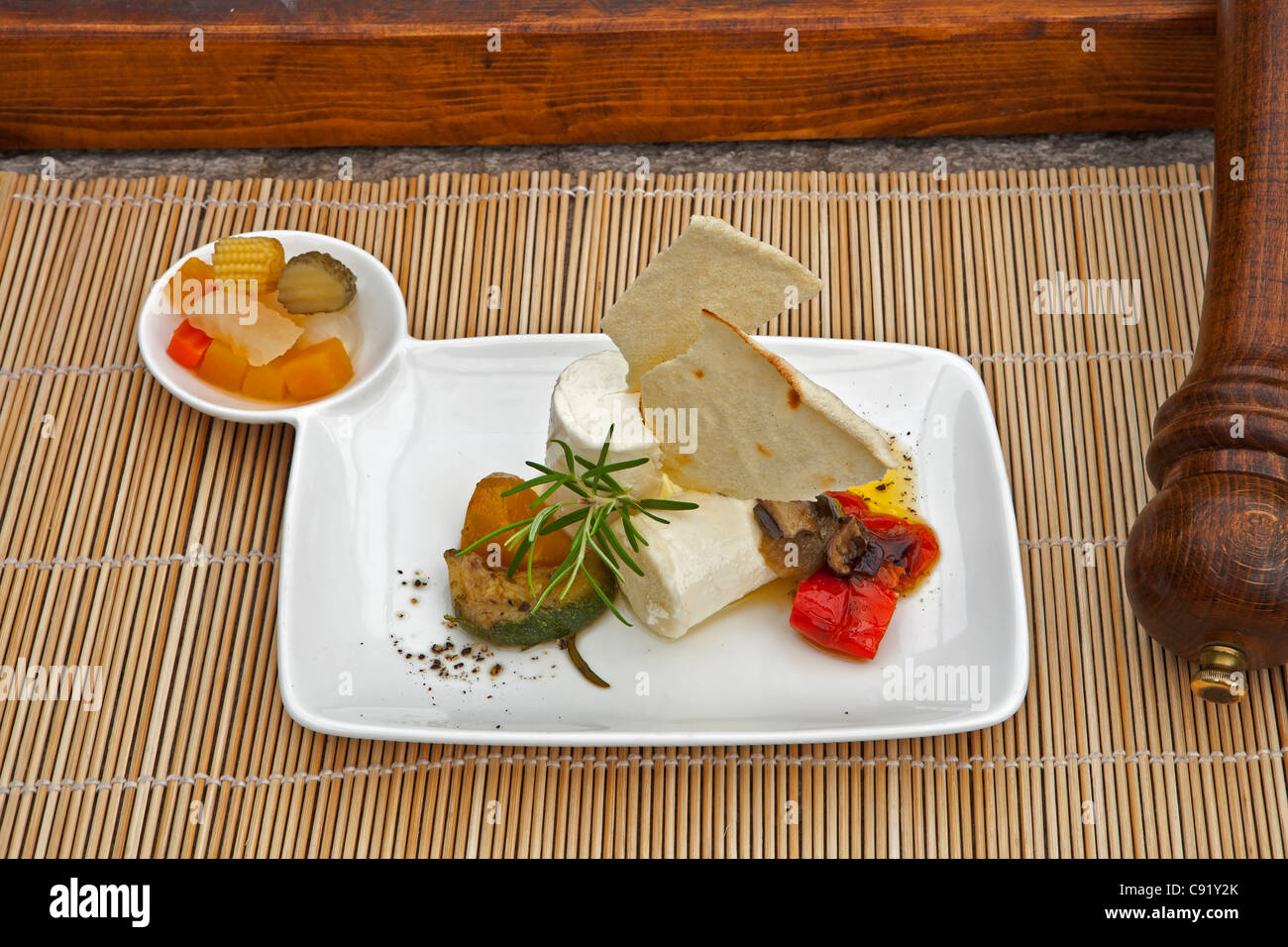 Rosemary on a cheese hi-res stock photography and images - Alamy